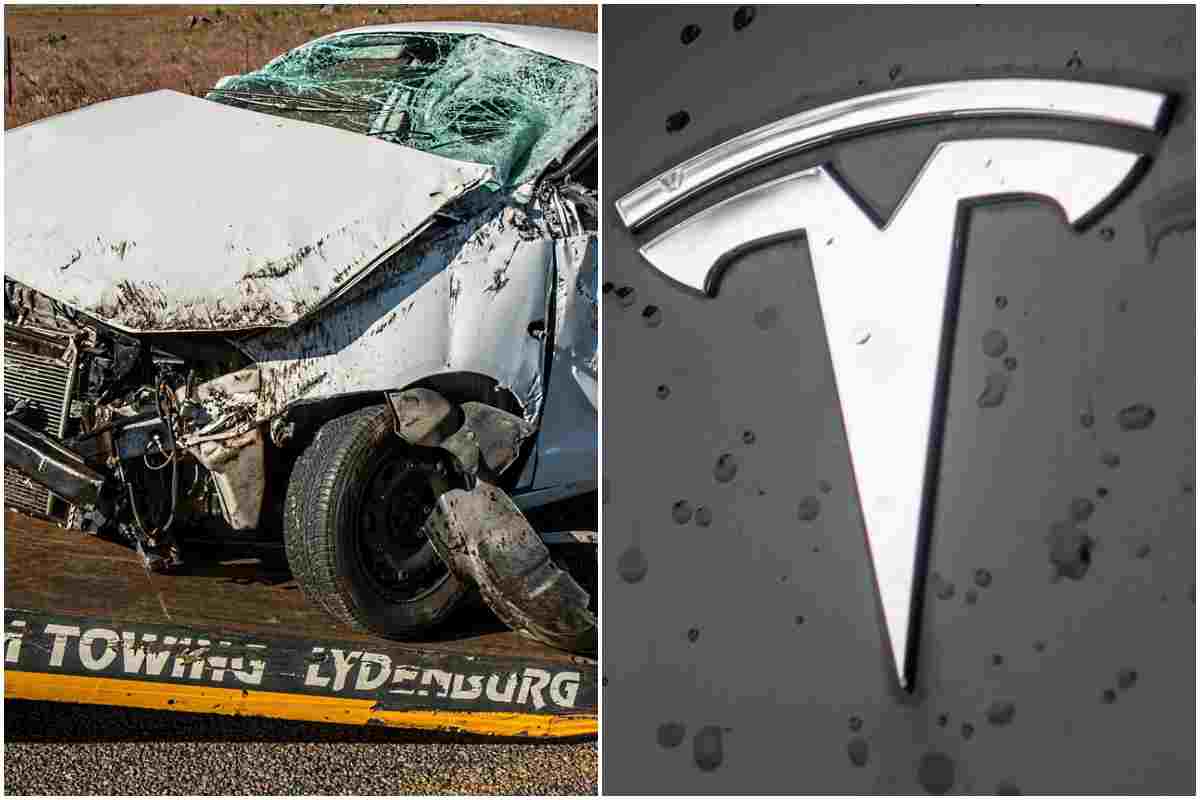 La Tesla spicca il volo, immagini raccapriccianti: l'incidente è ...