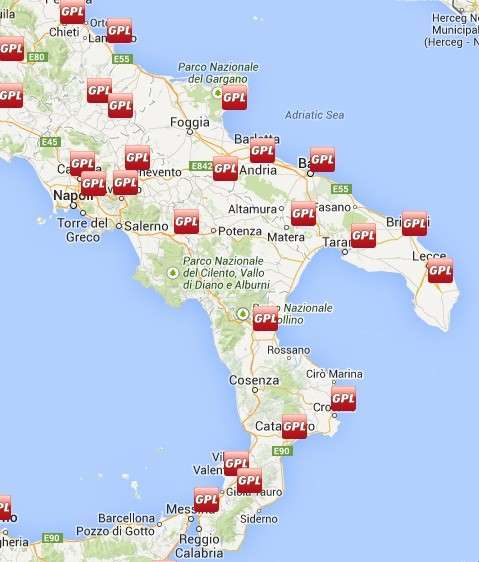 Distributori gpl autostrada